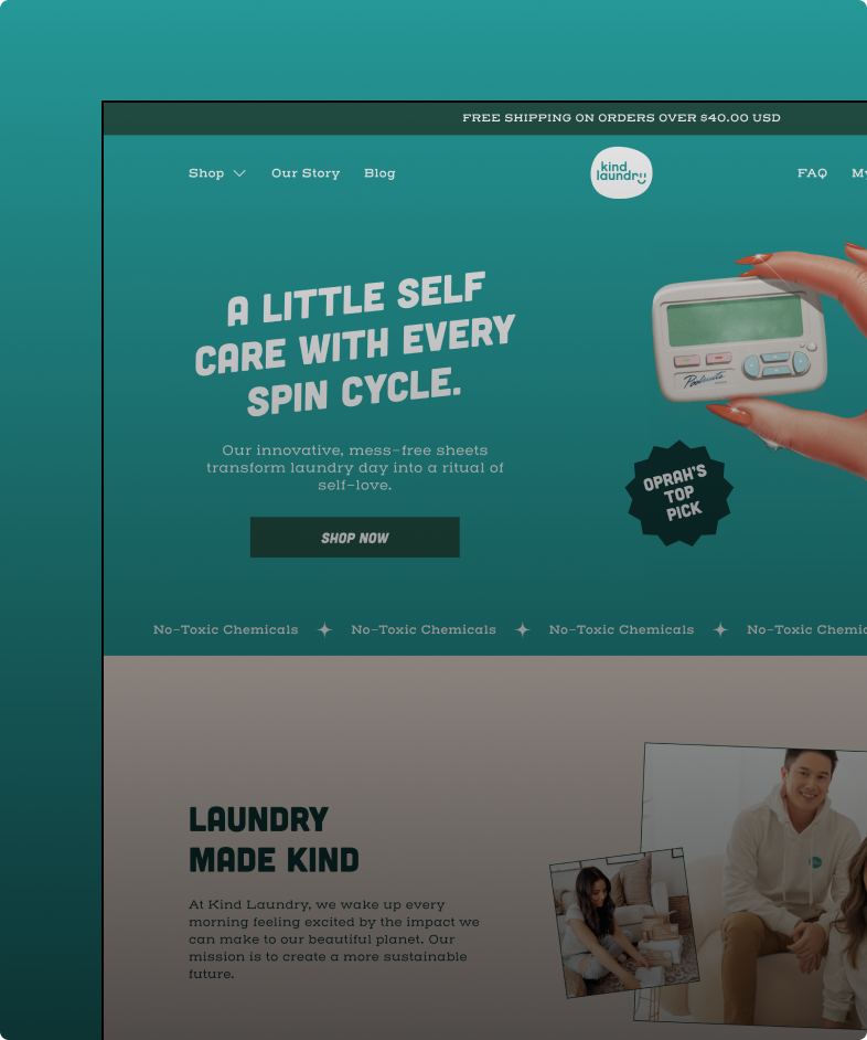 Kind Laundry Branding & UX Design Portfolio | Lightsout – Lightsout Studio